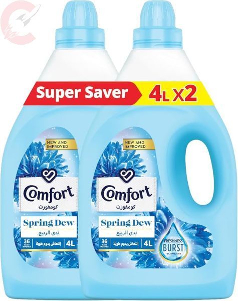 Comfort Softner Blue Spring Dew 4 Litres pack of 2