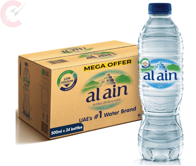 Al Ain Bottled Drinking Water 500 ml x 24 plastic bottles