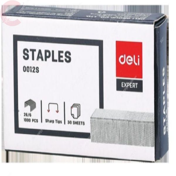Deli Staples 26/6,1000 pins in a pack
