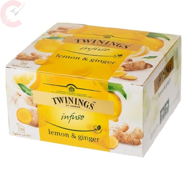 Twinings INFUSO LEMON GINGER 50 Tea Bags